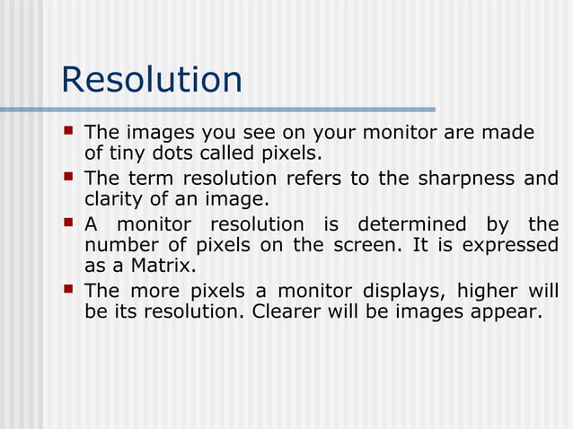 monitors,vga and svga | PPT | Free Download