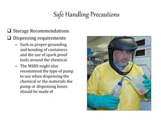 matrial safety data sheet and method of analysis | PPTX