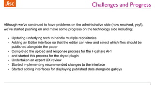 Research data spring: streamlining deposit | PPT
