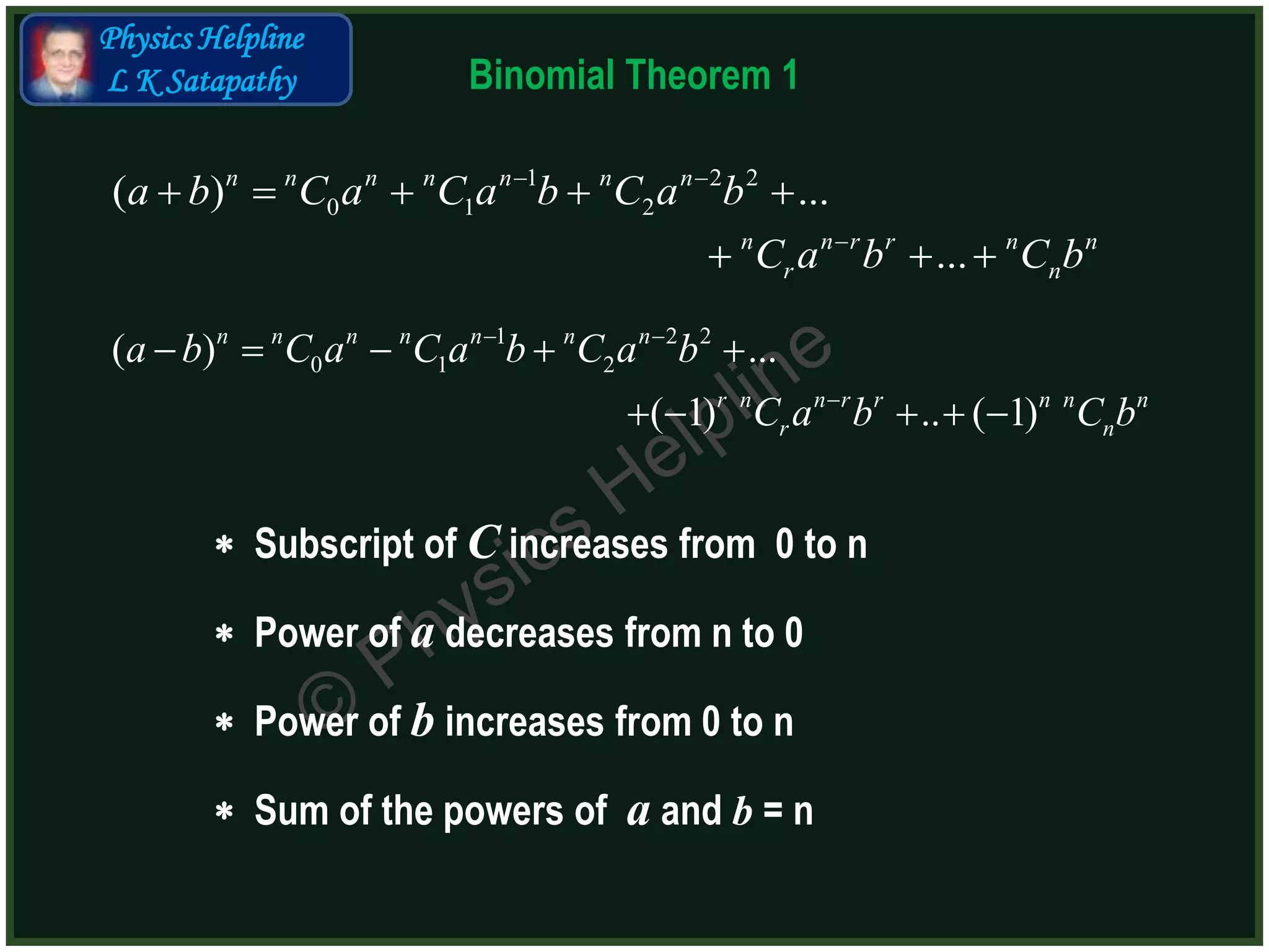 Binomial Theorem 1 | PPTX