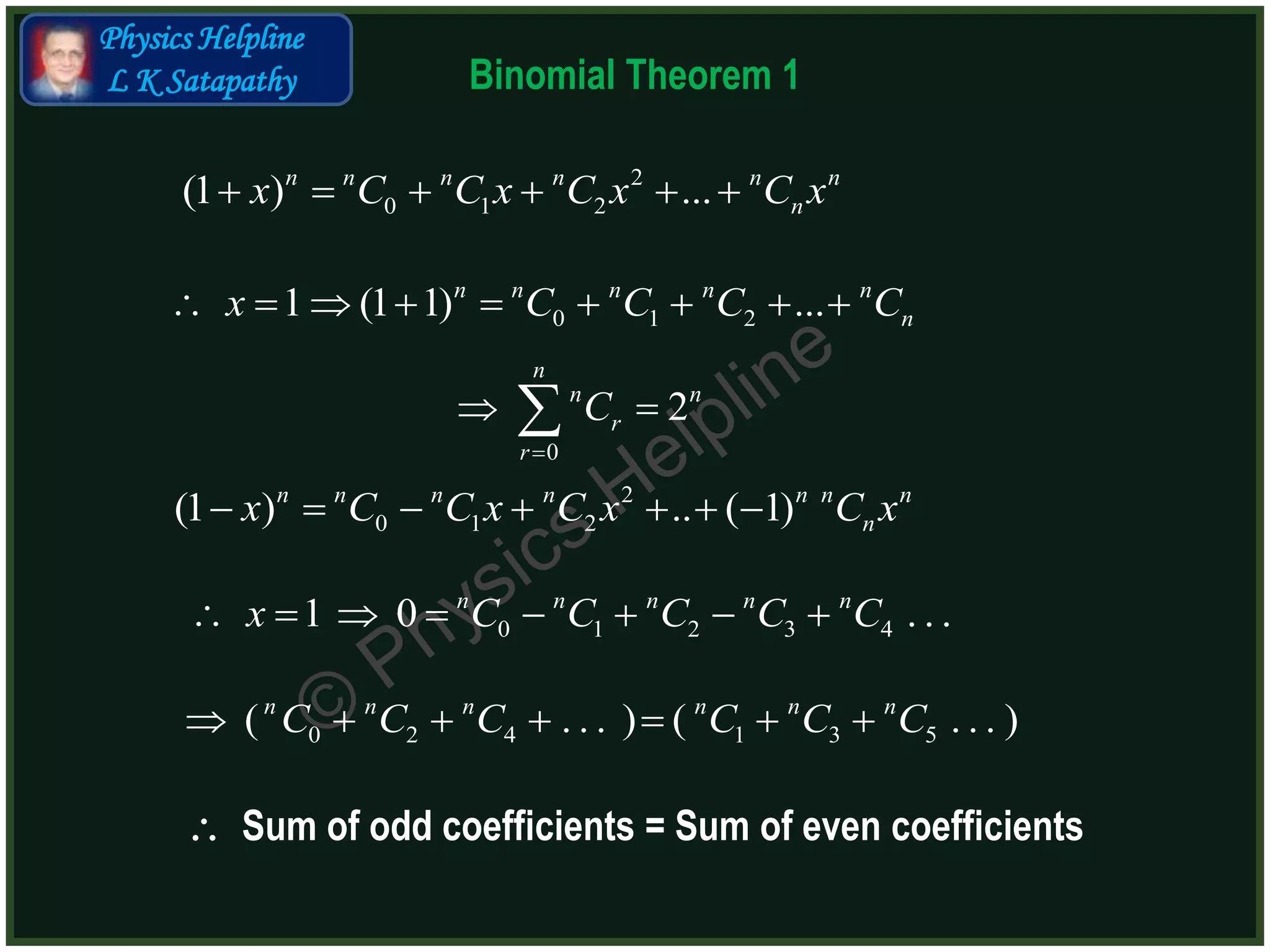 Binomial Theorem 1 | PPTX
