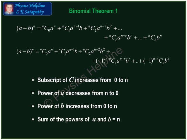Binomial Theorem 1 | PPTX