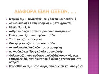 Τα οξεα βασεις αλατα στην καθημερινή ζωή | PPTX