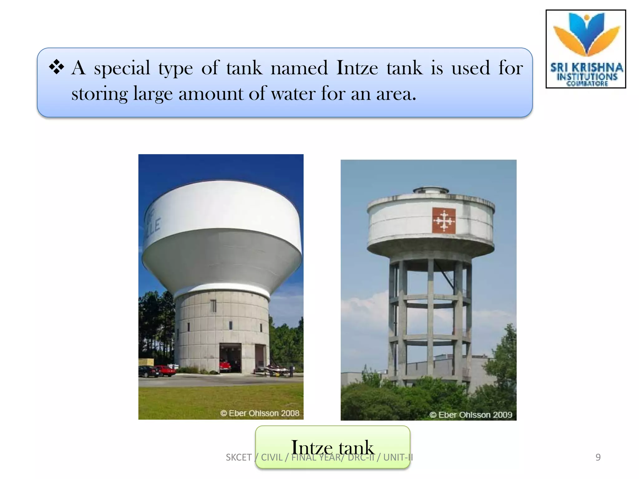 Introduction & under ground water tank problem | PDF