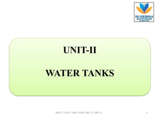 Introduction & under ground water tank problem | PDF