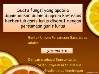 Persamaan Garis Lurus | PPTX