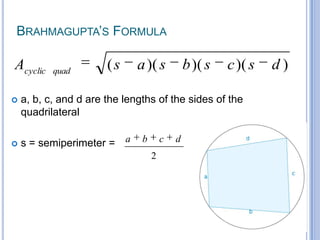 2 16 10 Heros And Brahmaguptas Formulas