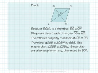 2.7.3 Rhombi and Squares | PPT