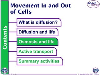 Movement in and out of cells | PPT