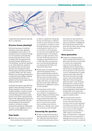 lessons in planning – a process approach to lesson planning | PDF ...