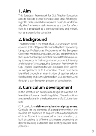 2.clil framework | PDF | Professional School | Postgraduate Education