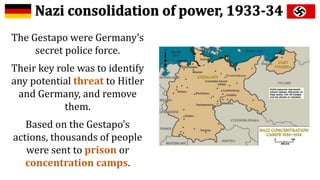 Consolidation of Nazi Power - terror and repression - police, gestapo ...