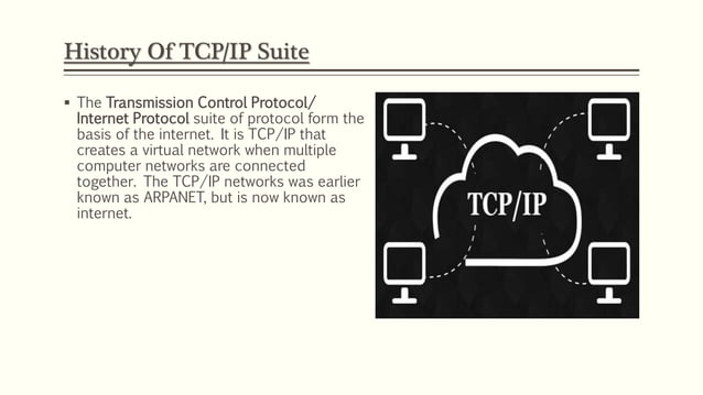 Protocols and the TCP/IP Protocol Suite | PPTX