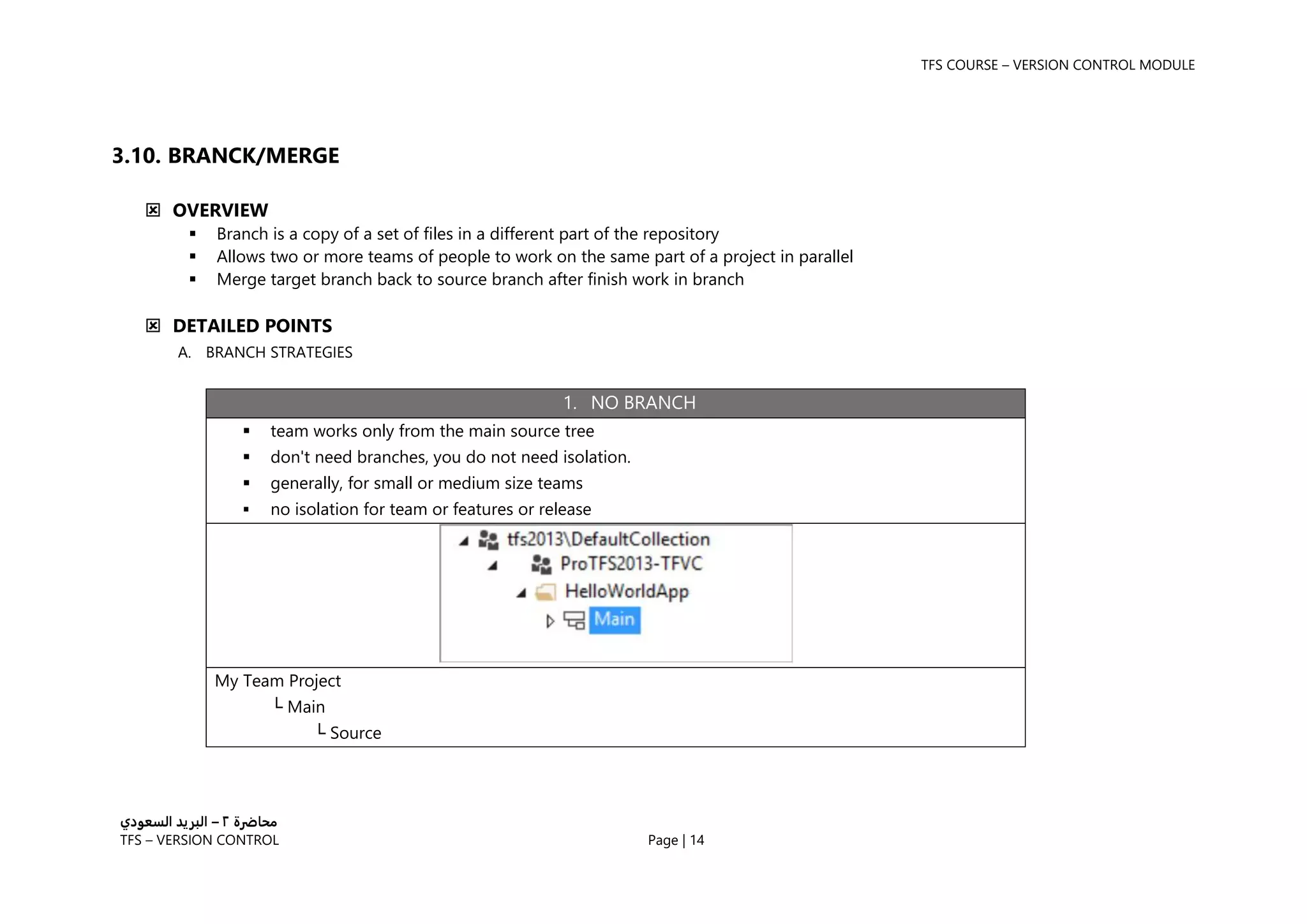 TFS Session 1 : Version Control | PDF