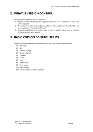 TFS Session 1 : Version Control | PDF