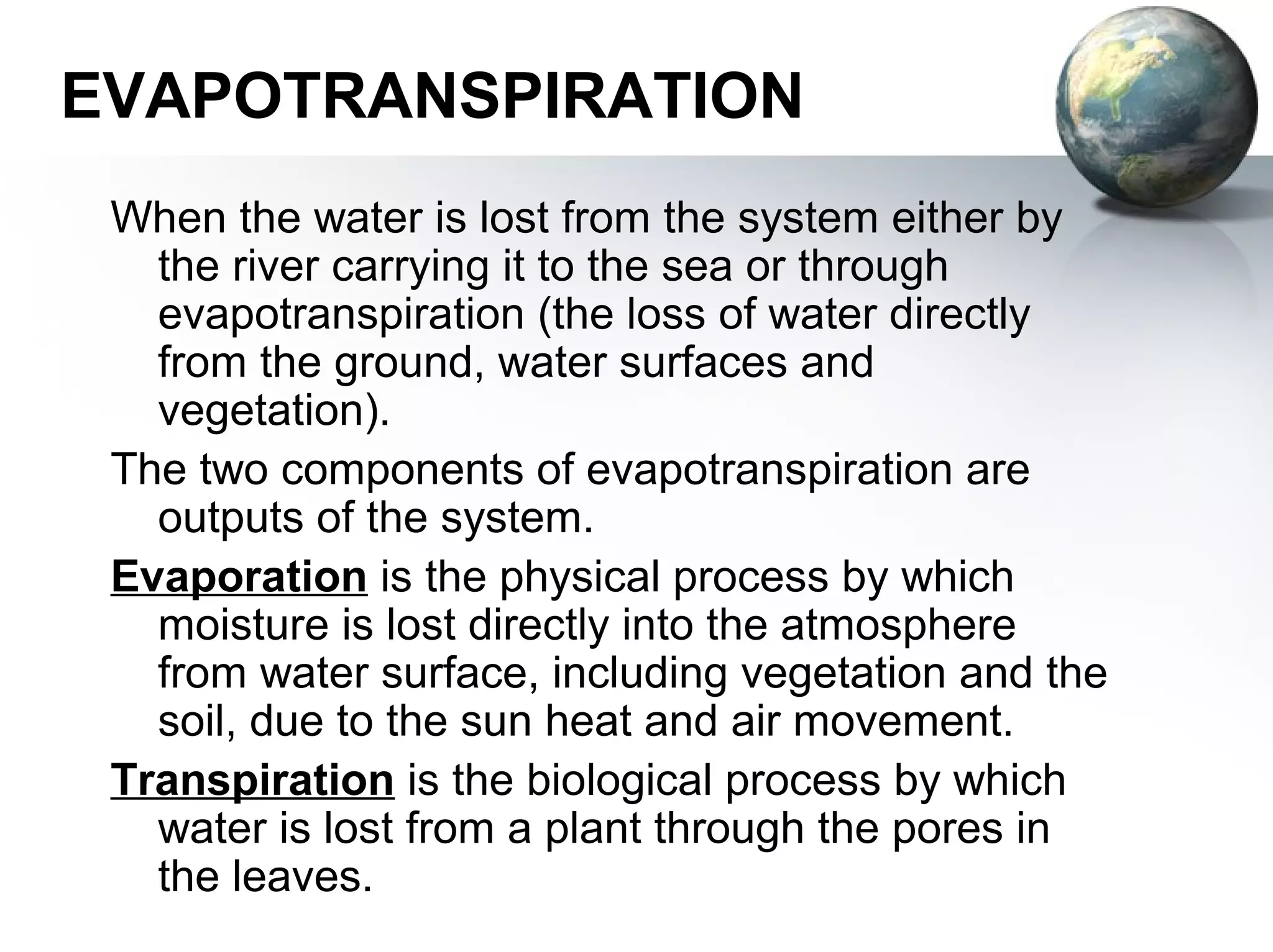 CAMBRIDGE GEOGRAPHY AS - HYDROLOGY AND FLUVIAL GEOMORPHOLOGY; 1.1 ...