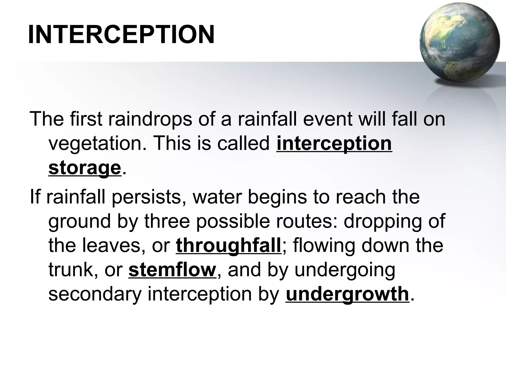 CAMBRIDGE GEOGRAPHY AS - HYDROLOGY AND FLUVIAL GEOMORPHOLOGY; 1.1 ...