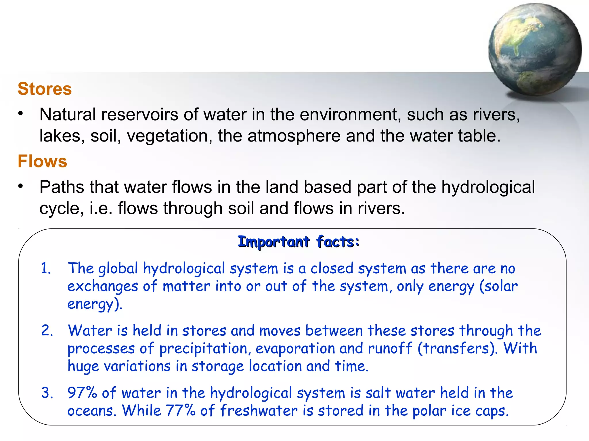 CAMBRIDGE GEOGRAPHY AS - HYDROLOGY AND FLUVIAL GEOMORPHOLOGY; 1.1 ...