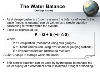 CAMBRIDGE GEOGRAPHY AS - HYDROLOGY AND FLUVIAL GEOMORPHOLOGY; 1.1 ...