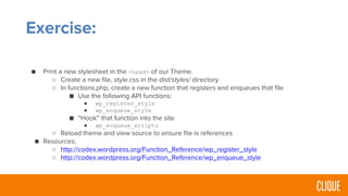 Advanced Intro to Wordpress | PPTX