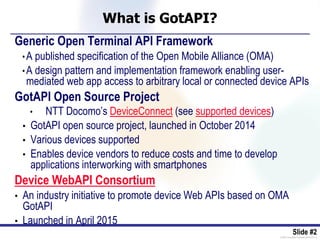 Intro to OMA GotAPI Open-Source Implementation Supporting Web - Healthcare Use Cases (English) | PPT