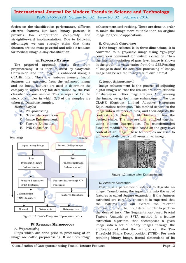 Classification of Osteoporosis using Fractal Texture Features | PDF