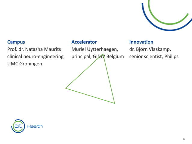 EIT Health as catalyst: Integrating the Knowledge Triangle | PPT