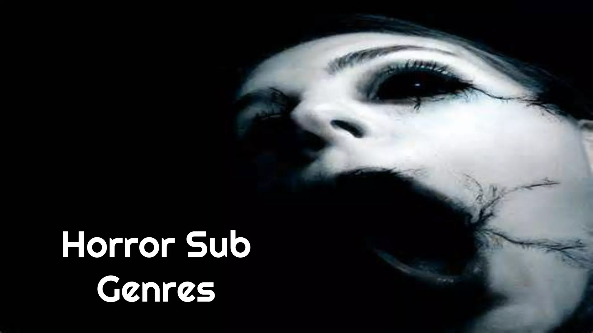 introduction to sub genres of horror | PPT