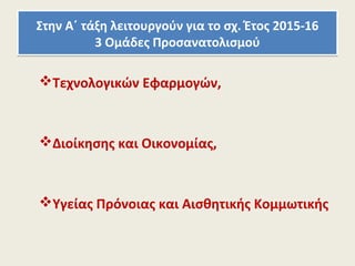 ΠΑΡΟΥΣΙΑΣΗ ΕΣΠΕΡΙΝΟΥ ΕΠΑΛ ΙΩΑΝΝΙΝΩΝ | PPT