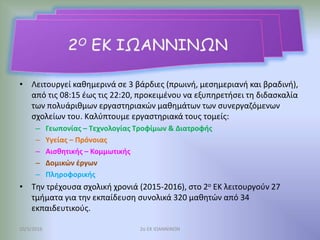 Φεβρουάριος 2016, σύντομη παρουσίαση της σχολικής μας μονάδας | PPTX