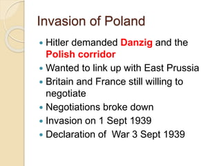 Sec 3N Hist (Elec) Chapter 4.1: Outbreak of War in Europe (Hitler's ...
