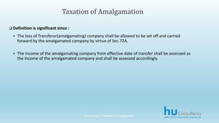 Accounting and Income tax aspects : Merger/Amalgamation | PPTX