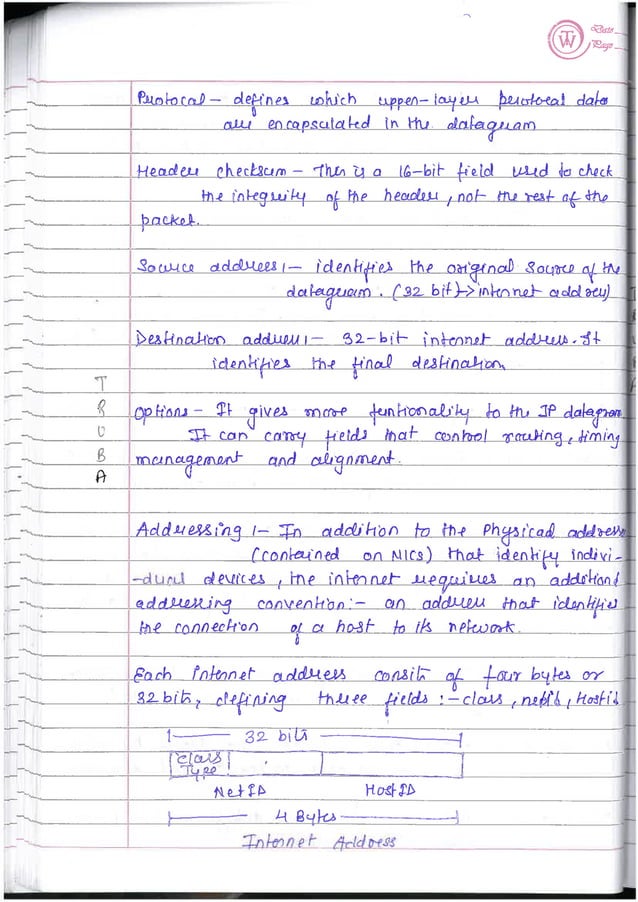 Computer Network notes (handwritten) UNIT 1 | PDF