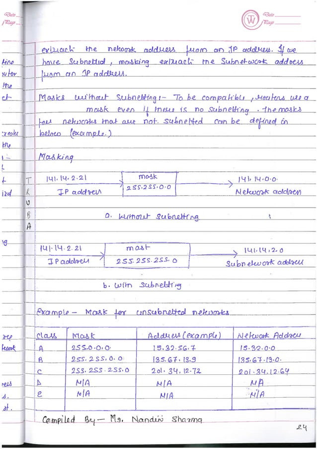 Computer Network notes (handwritten) UNIT 1 | PDF