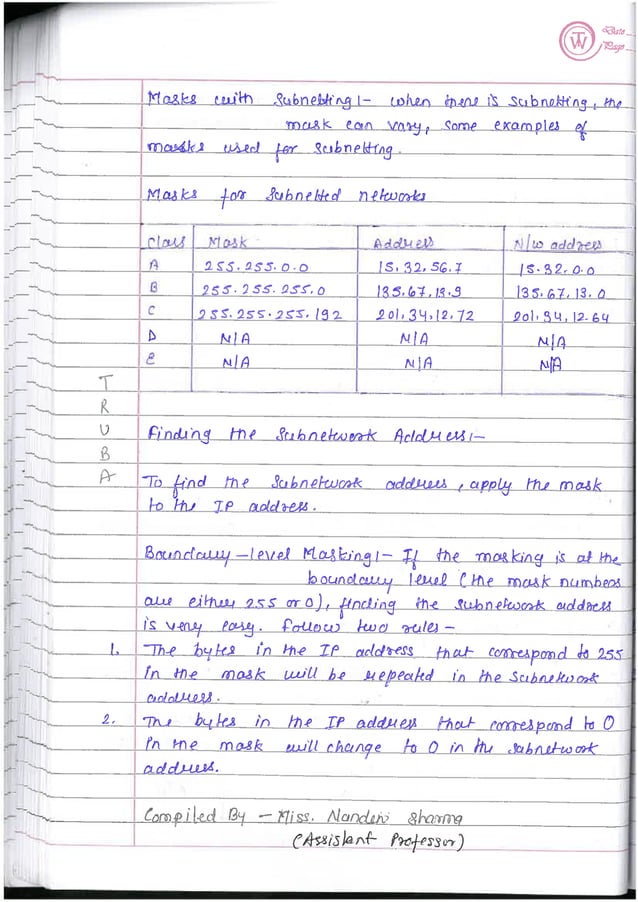 Computer Network notes (handwritten) UNIT 1 | PDF