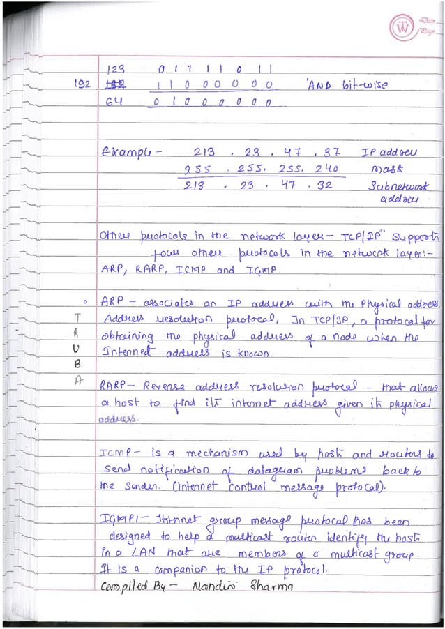 Computer Network notes (handwritten) UNIT 1 | PDF