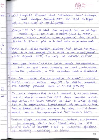 Computer Network notes (handwritten) UNIT 1 | PDF