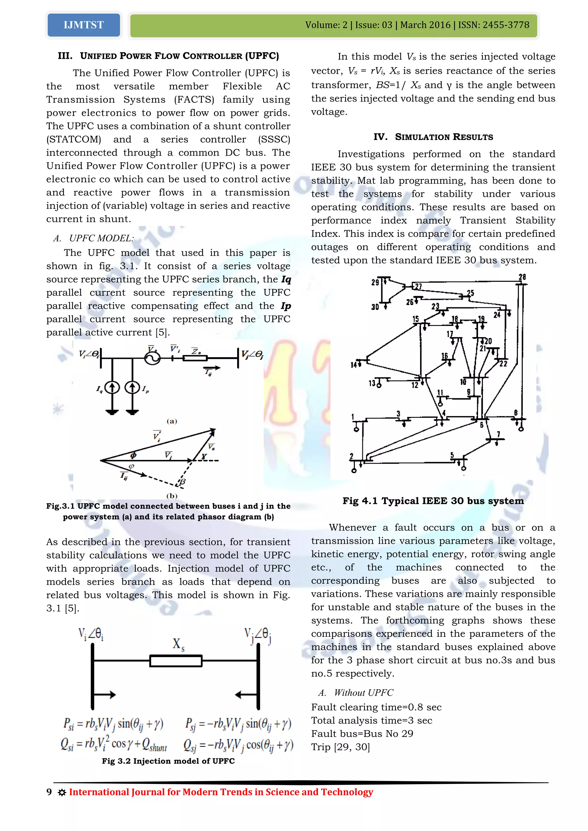 Comparison of Multi-Machine Transient Stability Limit Using UPFC | PDF