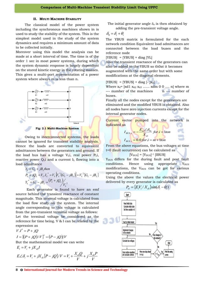 Comparison of Multi-Machine Transient Stability Limit Using UPFC | PDF