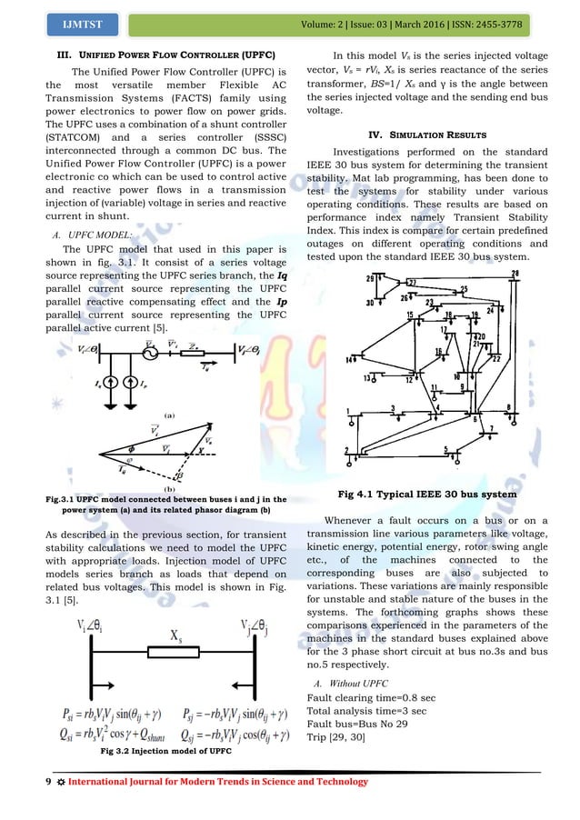 Comparison of Multi-Machine Transient Stability Limit Using UPFC | PDF