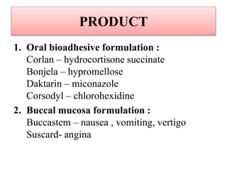 Buccal drug delivery system | PPTX