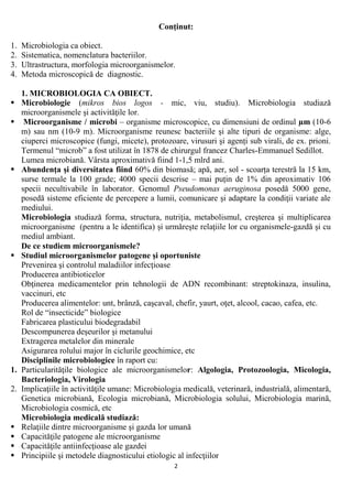 2.3. microbiologia. morfologia,ultrastructura bacteriilor. metoda ...