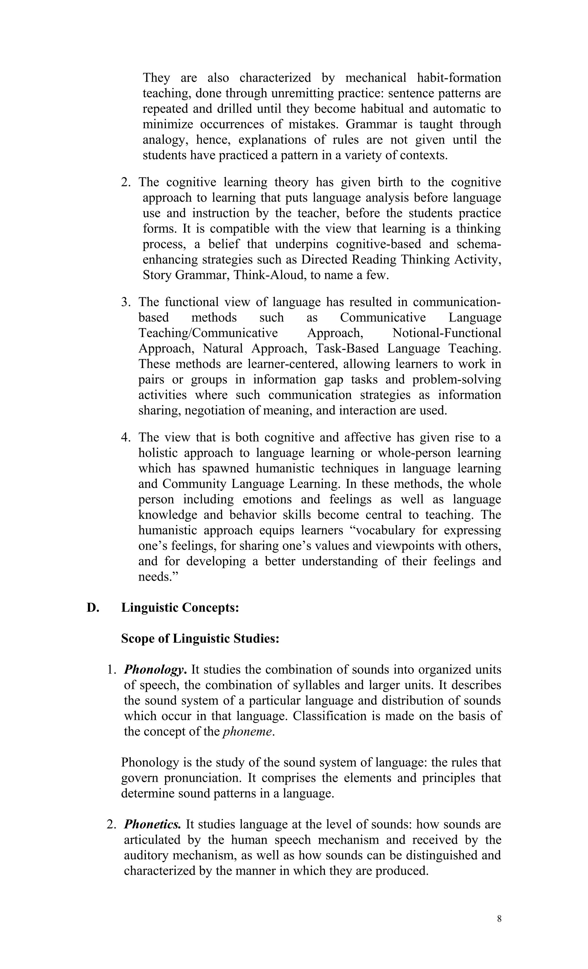 Introduction to linguistics (2 of 16) | DOC