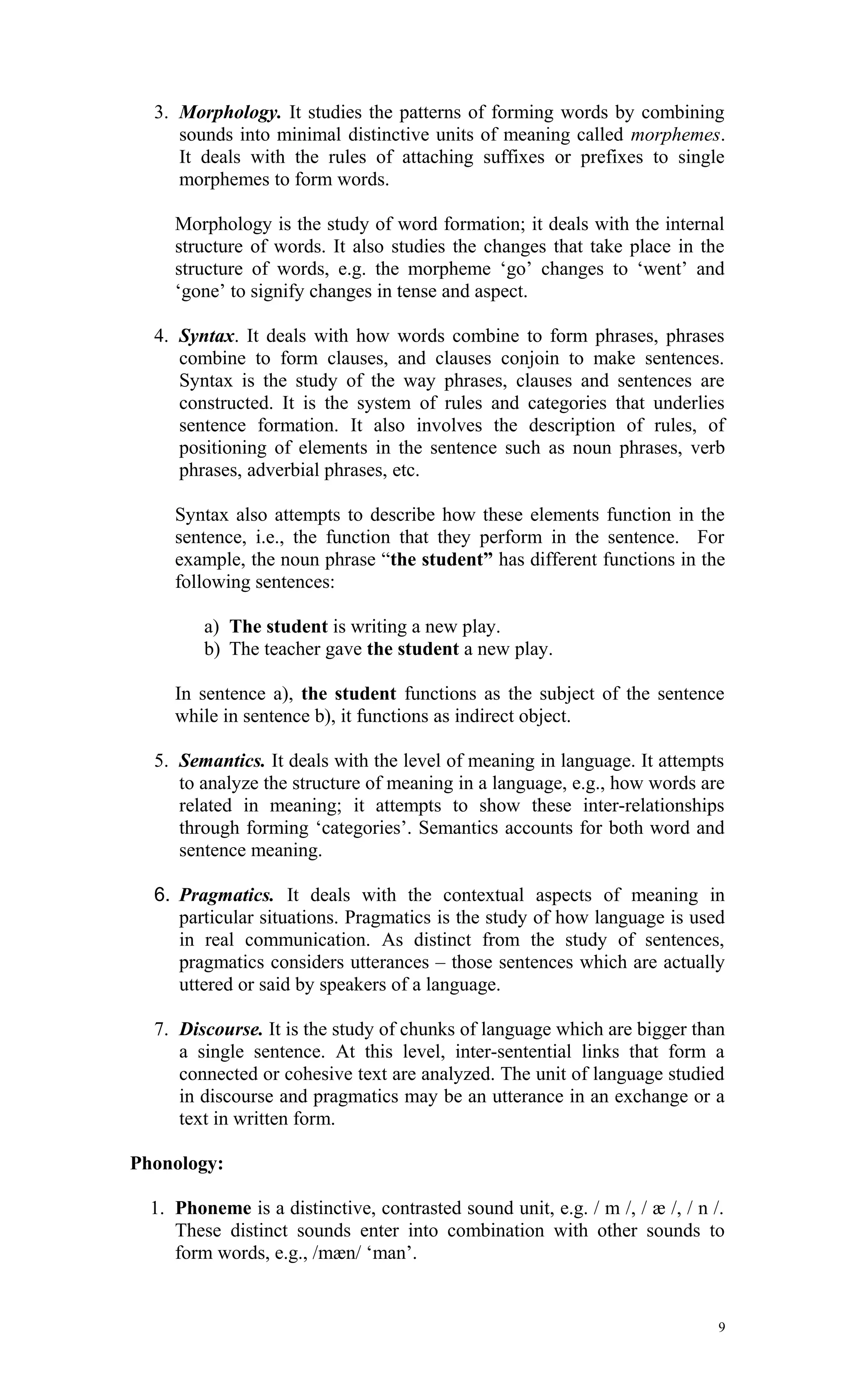 Introduction to linguistics (2 of 16) | DOC