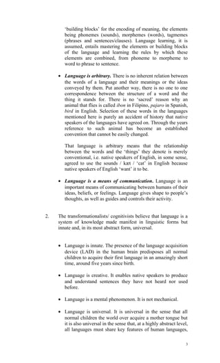 Introduction to linguistics (2 of 16) | DOC