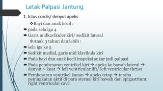 PEMERIKSAAN PALPASI JANTUNG PADA ANAK | PPTX