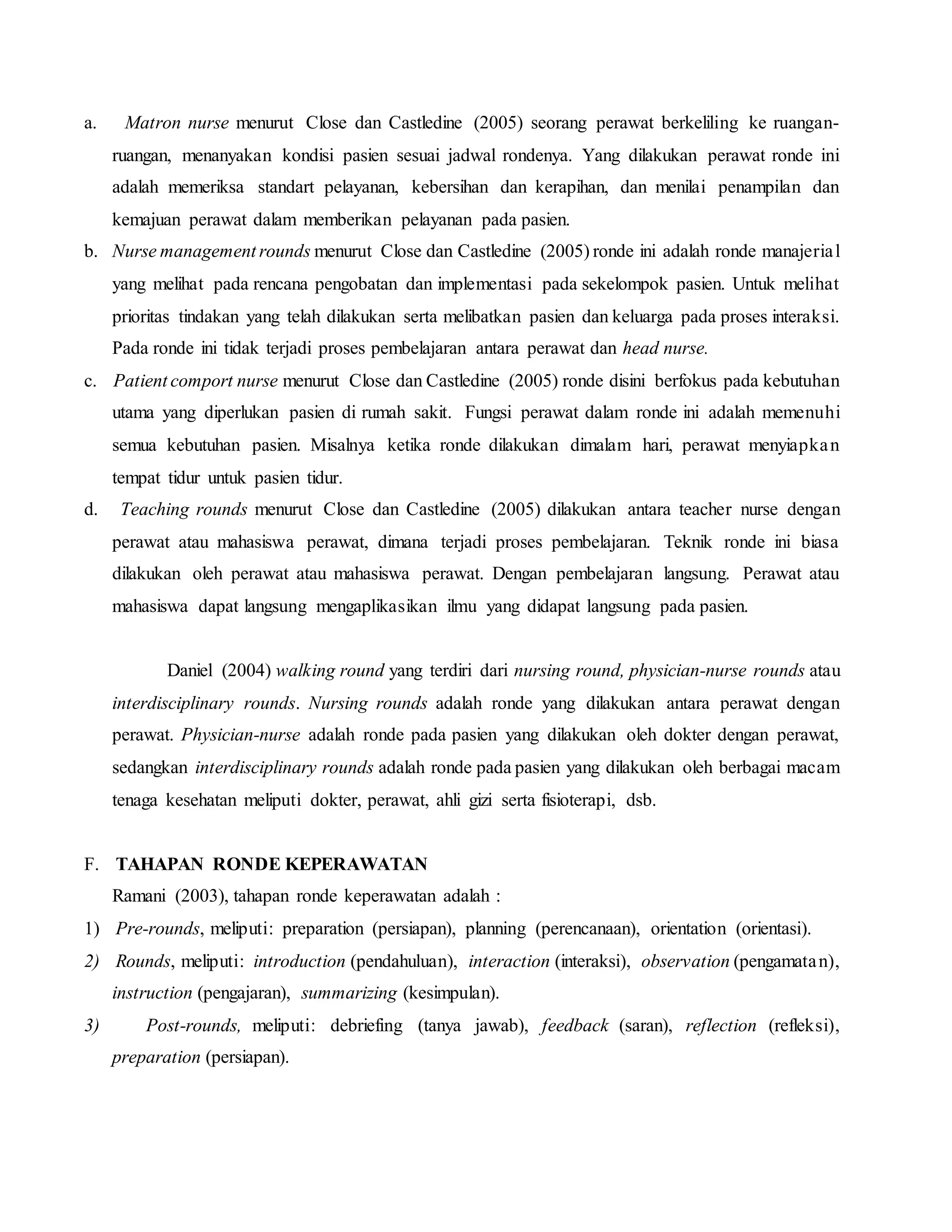 SKENARIO RONDE KEPERAWATAN | DOCX