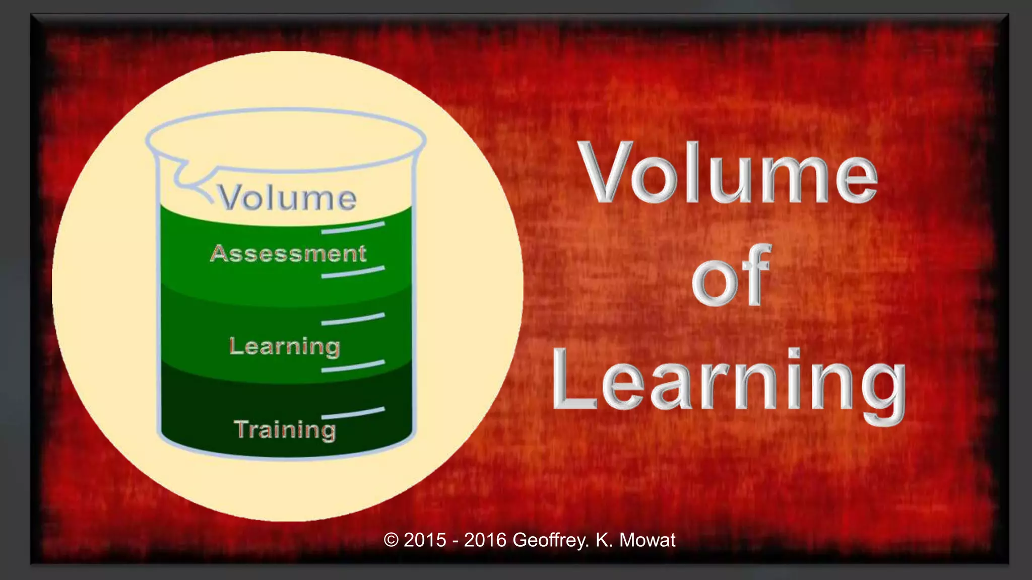 Volume of Learning | PPTX
