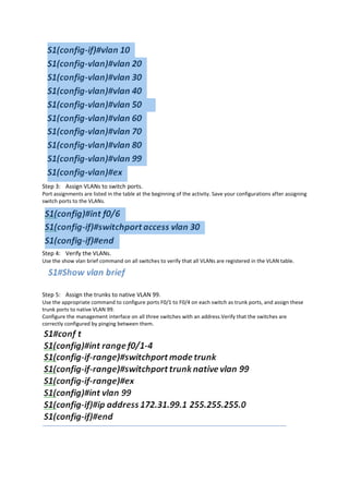 2.3.1.5 packet tracer configuring rapid pvst+ answer | PDF