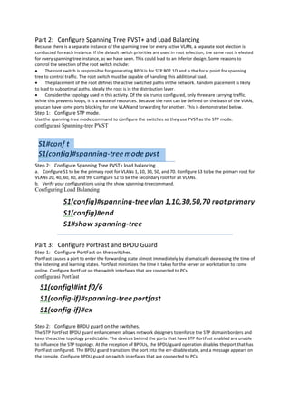 2.3.1.5 packet tracer configuring rapid pvst+ answer | PDF